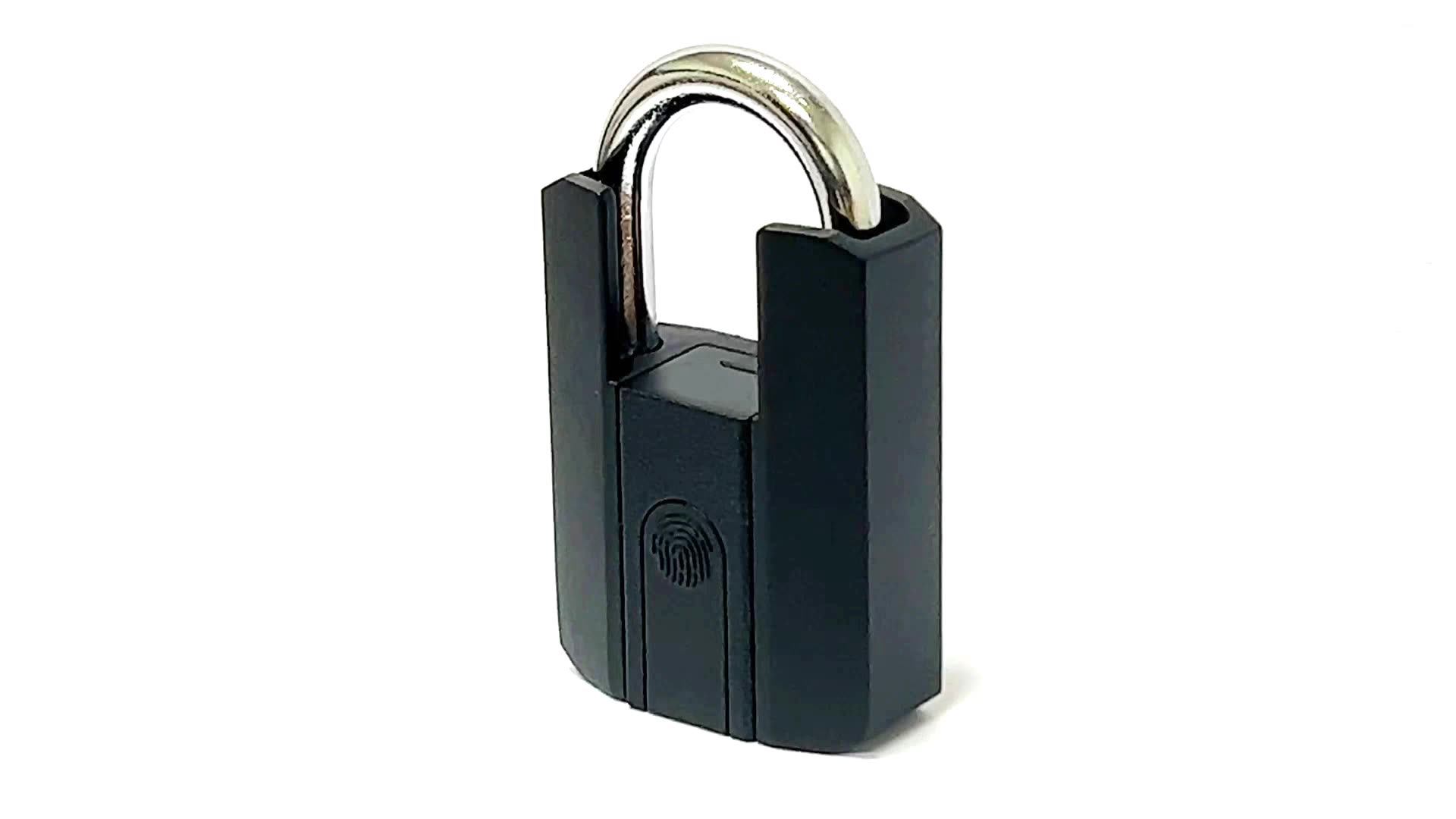 High Security Big Size Inteligente Fingerprint Padlock With Key,Zinc ...