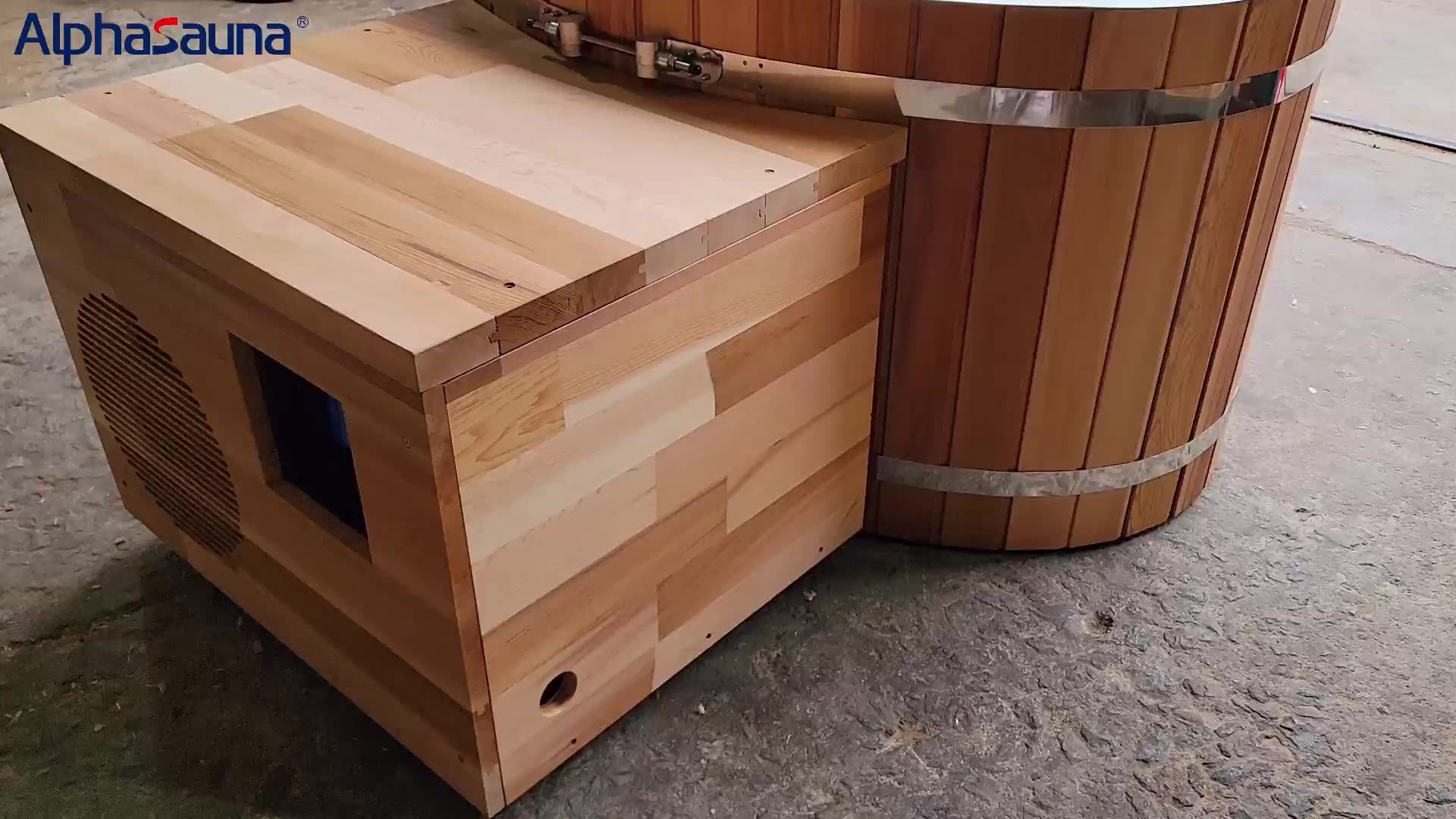 Alphasauna Outdoor Cold Plunge Recovery Pod - Ice Bath Chiller Chilling ...