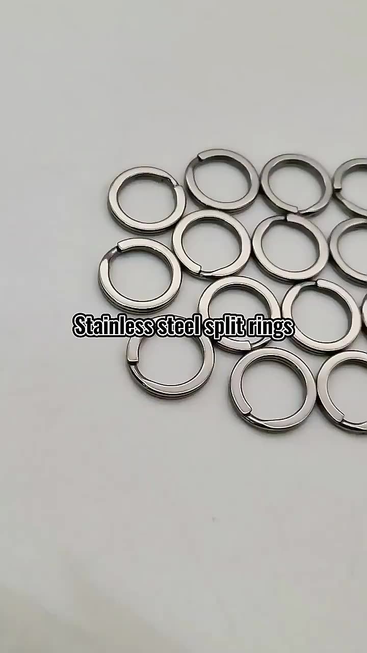 Mini 15mm Diameter Round Stainless Steel Key Split Rings For Keychains ...