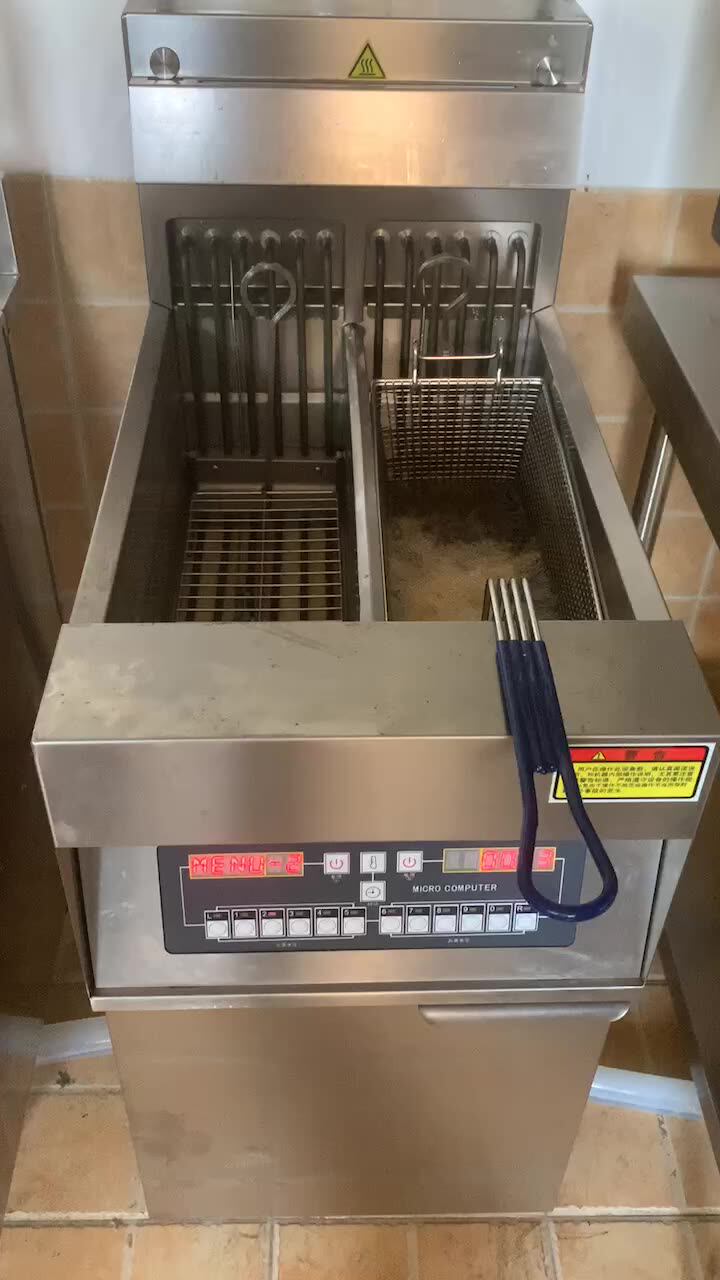 40-50 Lb Split Pot Solstice Electric Floor Fryer With Intellifry ...