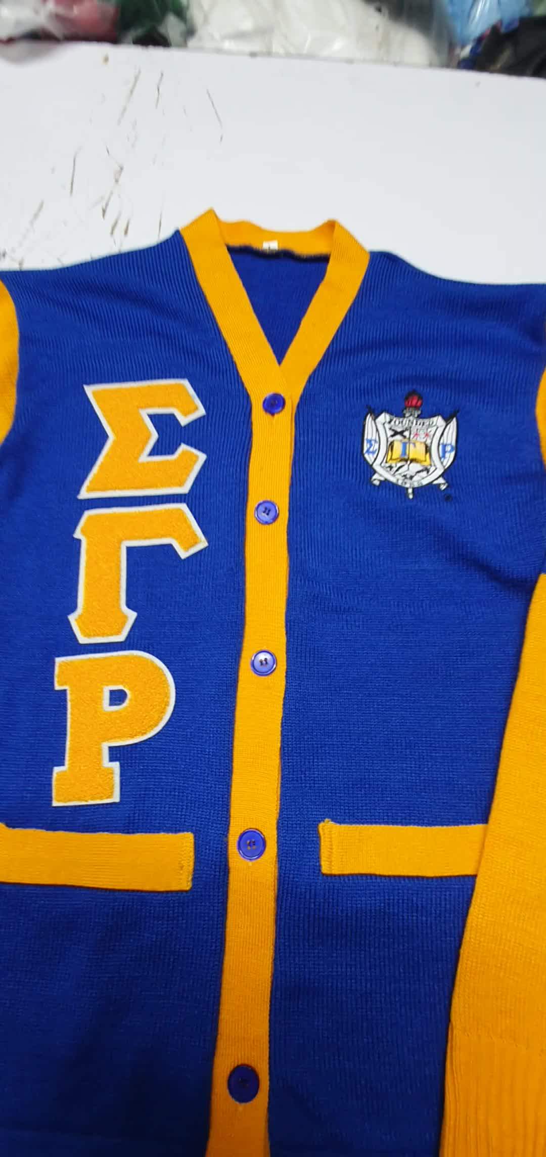 Custom Sigma Gamma Rho Sorority Acrylic Embroidered Women Sweater ...