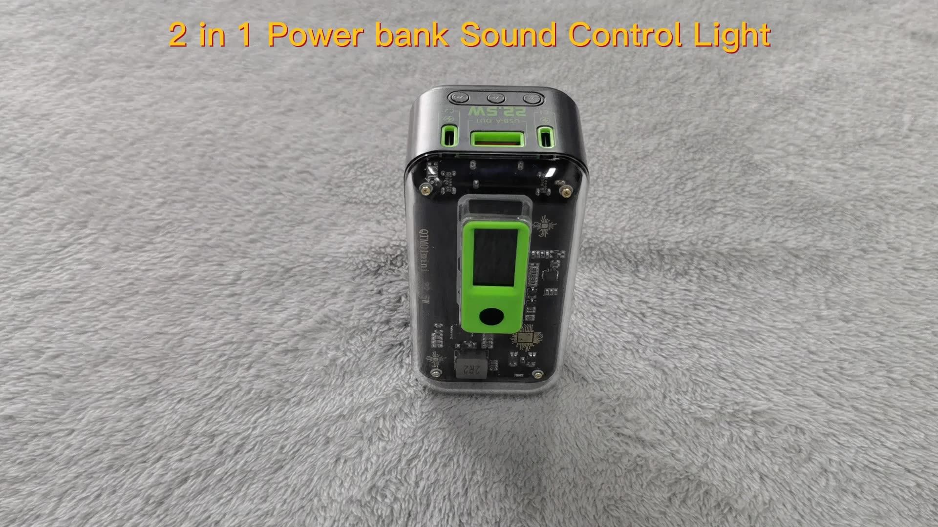 Cyberpunk Led Display Quick Charge Power Bank 10000mah 22.5w Pd Quick ...