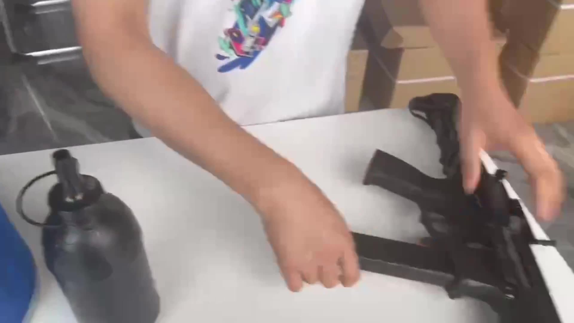 New Explosion Arp9 Machine Gun Toy Gun Hydrogel Blasting Launcher Gun ...