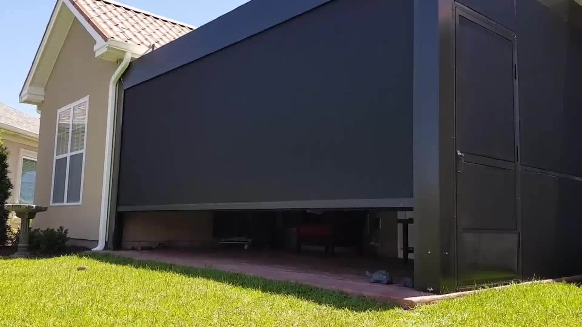 Diy Adjustable Roof Louvers,Garden Rainproof Electric Pergola Roof ...