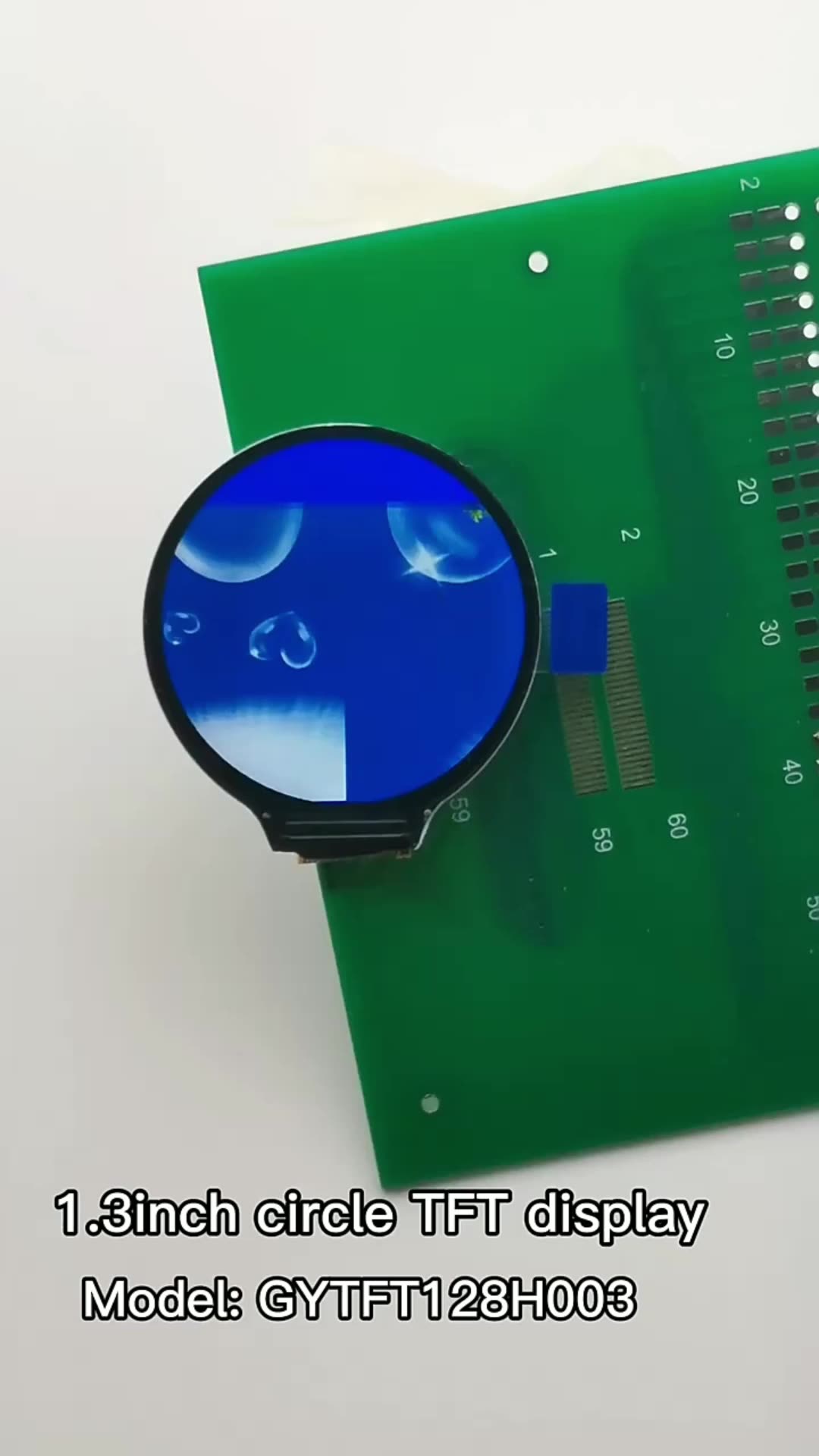 Circle 1.3 Tft Lcd 240x240dots Ips Gc9a01 14pin Zip Fpc 1.28 Inch 1.3 ...