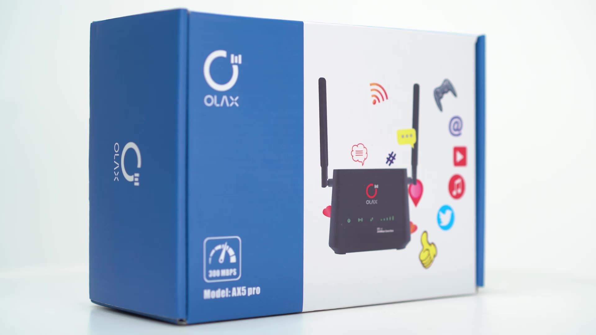 High Speed Firmware Ax5 Pro Olax Mobile Wifi 4g Modem Lte Router ...