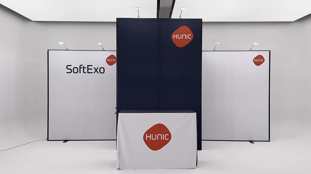 10x20 Custom Trade Show Booth With Fabric Signs Small Corner 3x6 ...