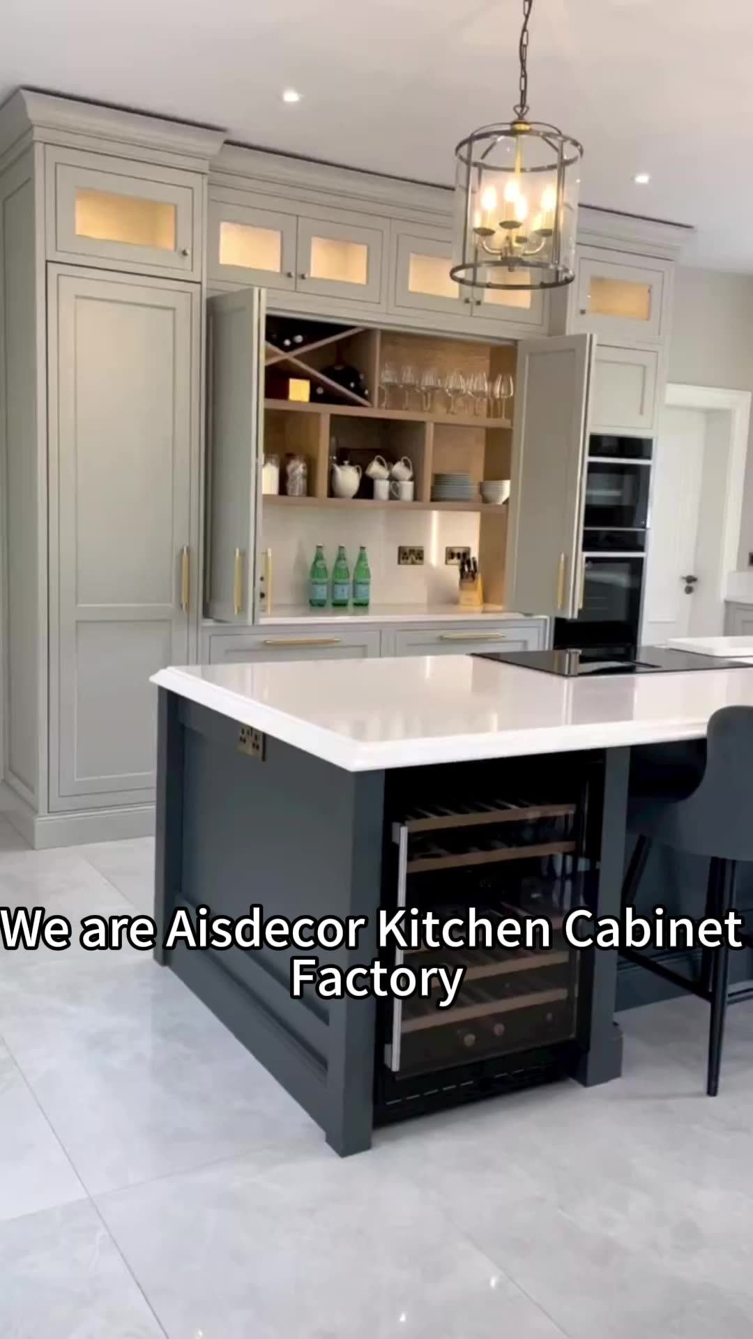 Modern Style Oak Wood Kitchen Cabinets With Factory Direct Competitive ...