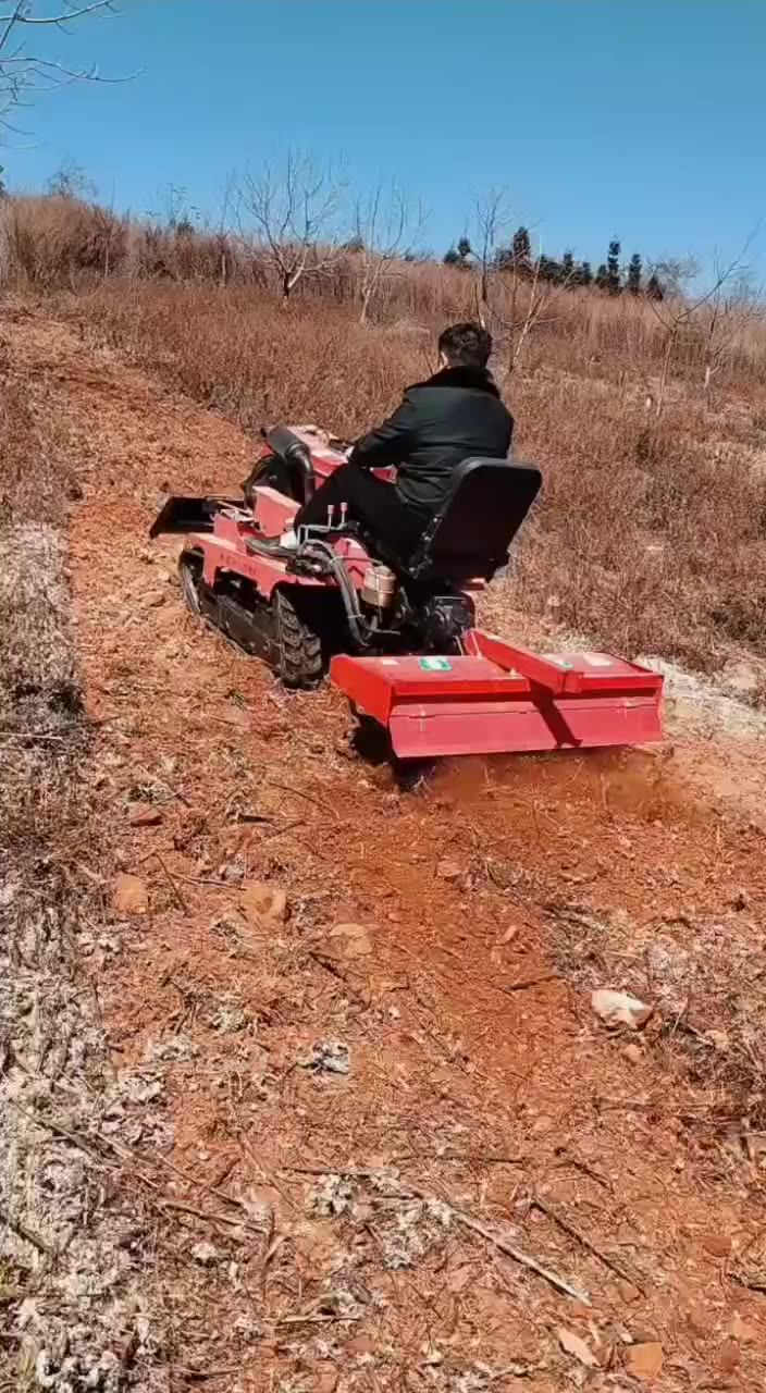 Multi-functional Tracked Rotary Tiller Shovel Earth Scraper Weeding ...