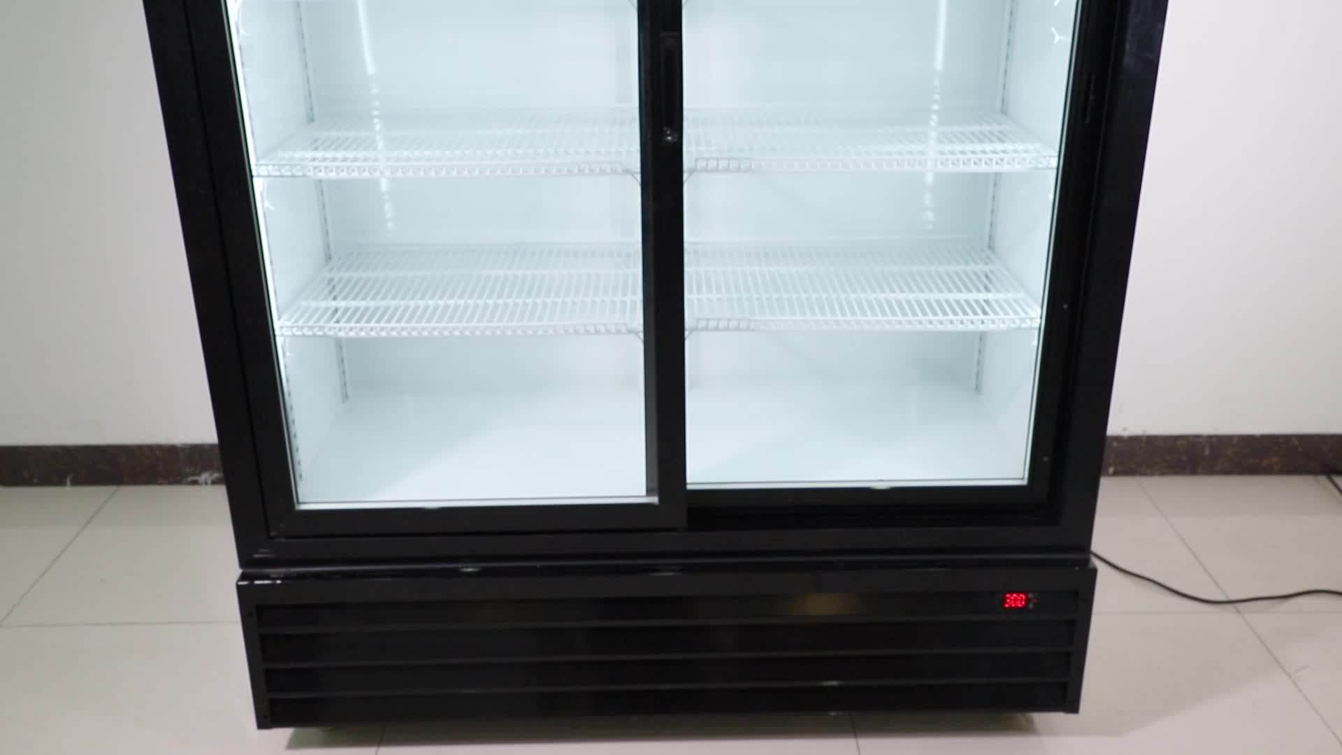 Nevera Vertical Comercial Con Puertas Dobles De Vidrio,Nevera De ...