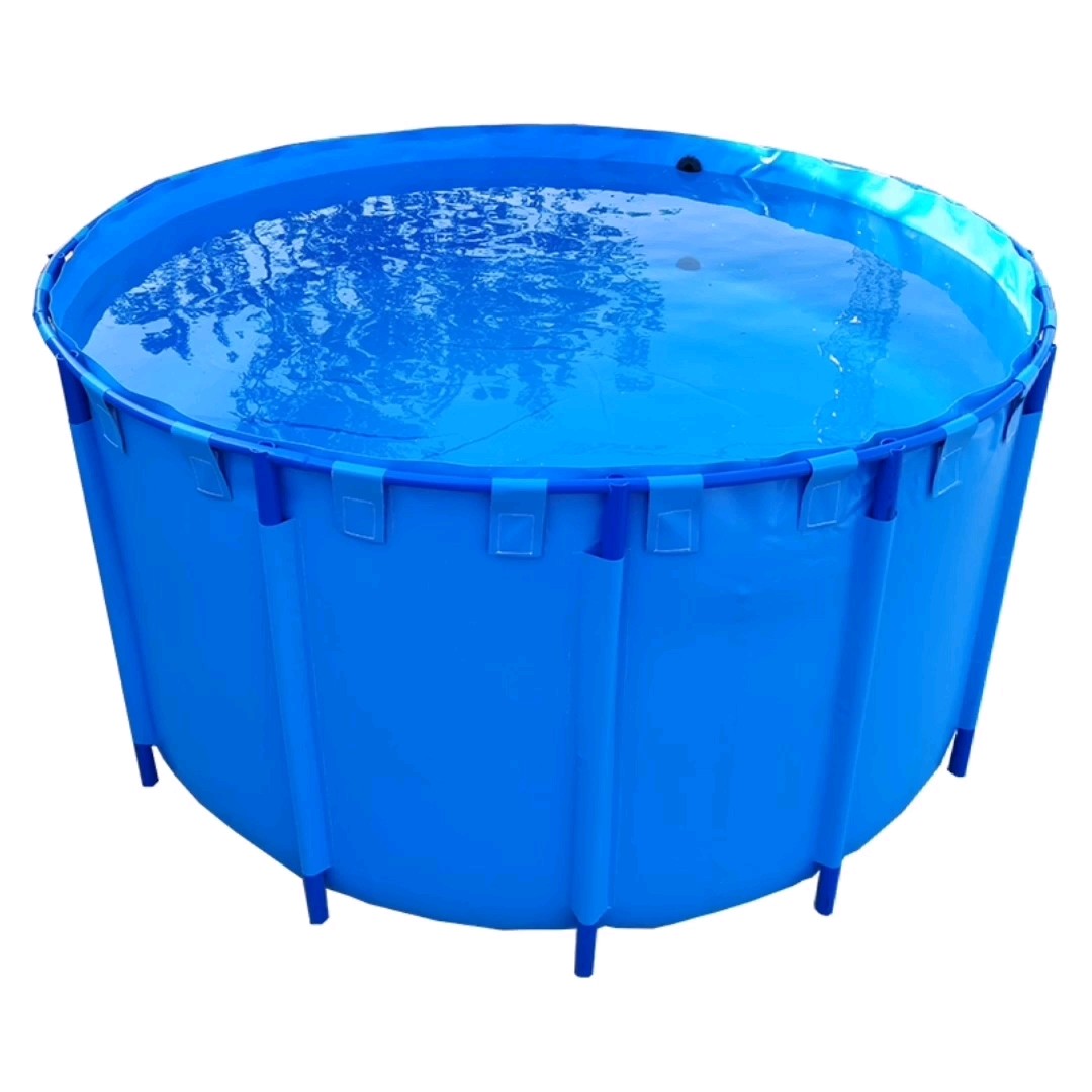 Outdoor Plastic Pvc Tarpaulin Coated Circular Collapsible Koi Fish ...