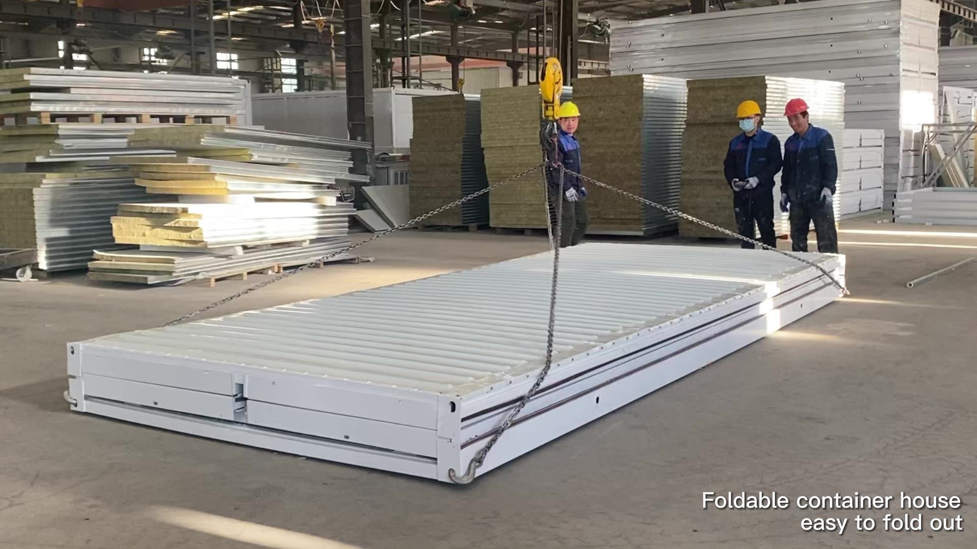 Luxury Modular Home Foldable Mobile Prefabricated 20ft Steel Folding ...