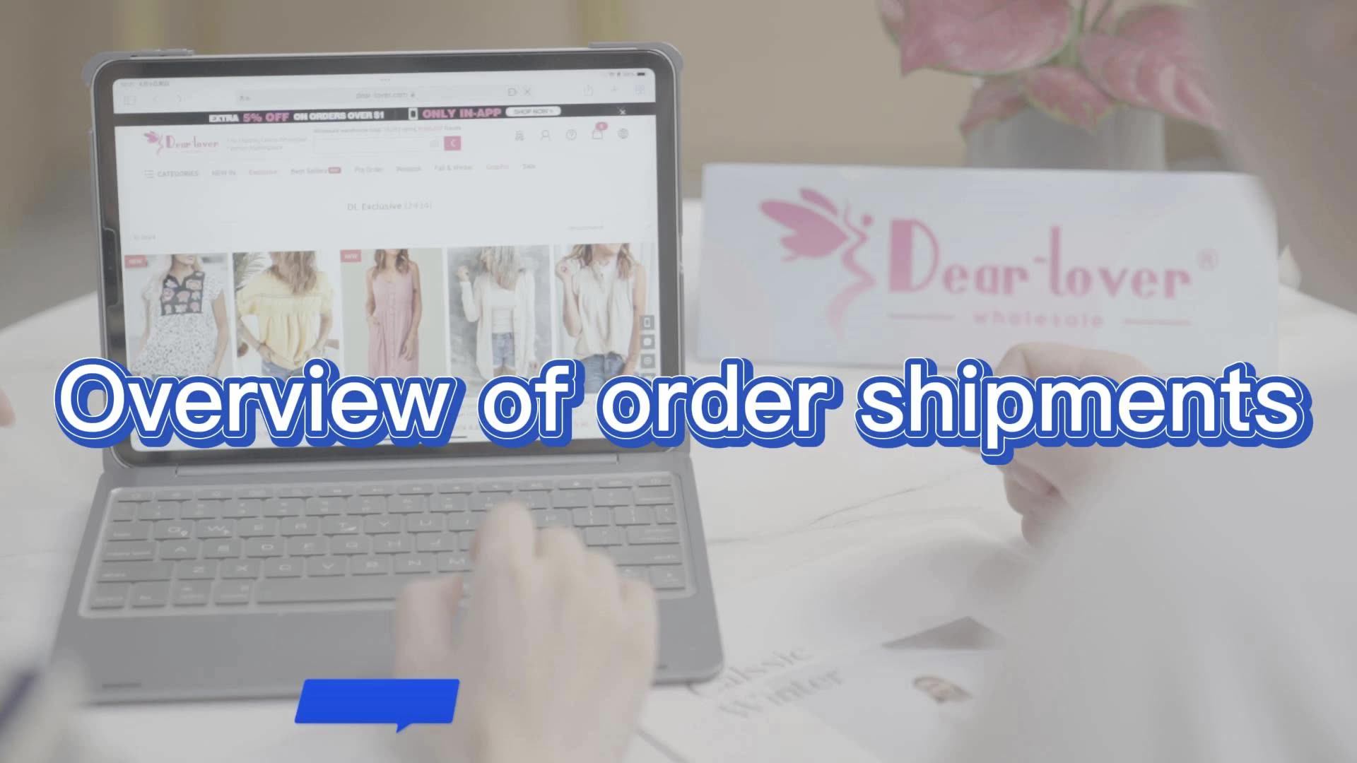 Dear-lover Wholesale Women's Shift Shirt Dot Print Long Sleeve Button ...