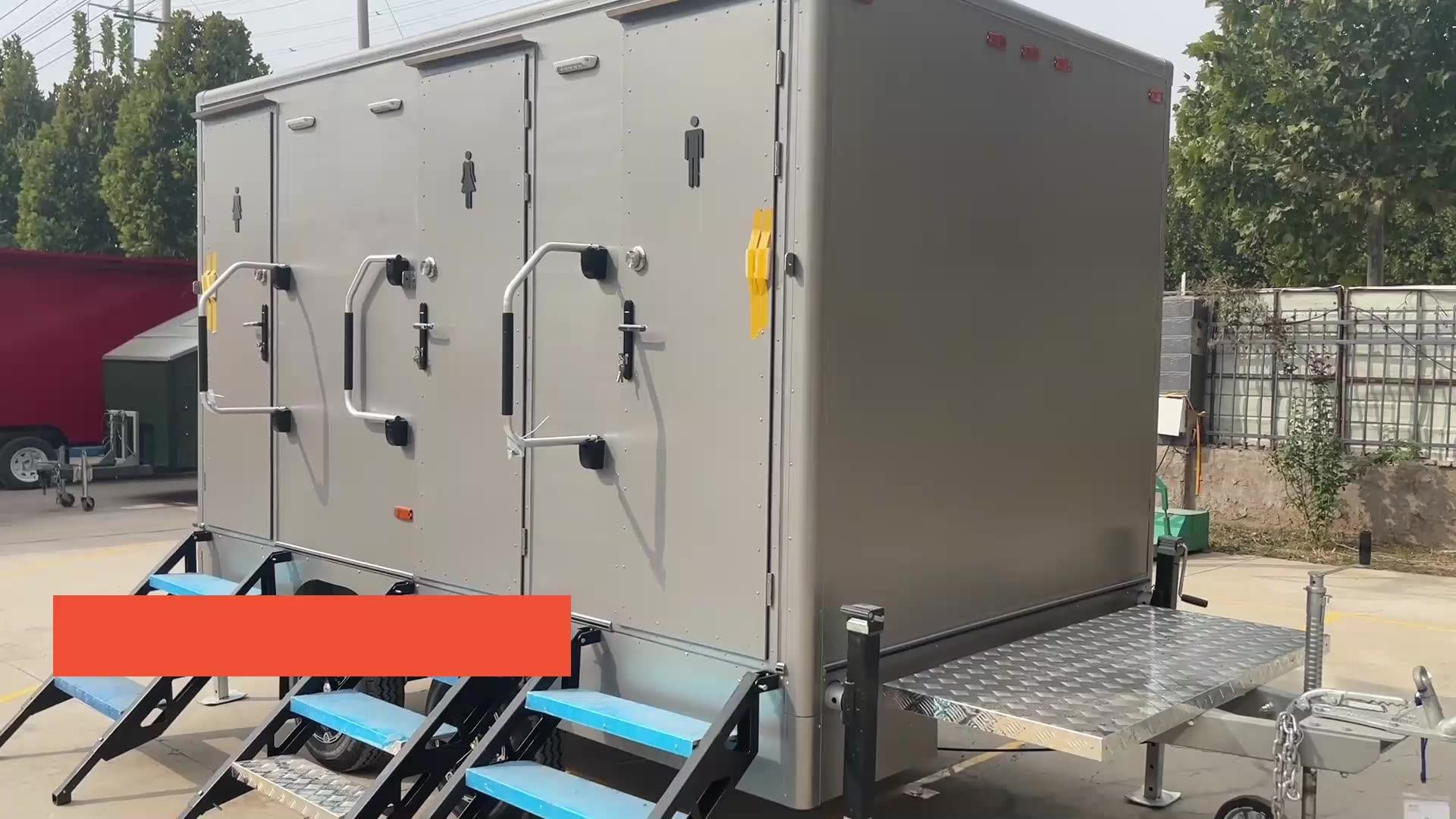 Wecare Luxury Event Mobile Portable Camp Toilet Restroom Trailers ...