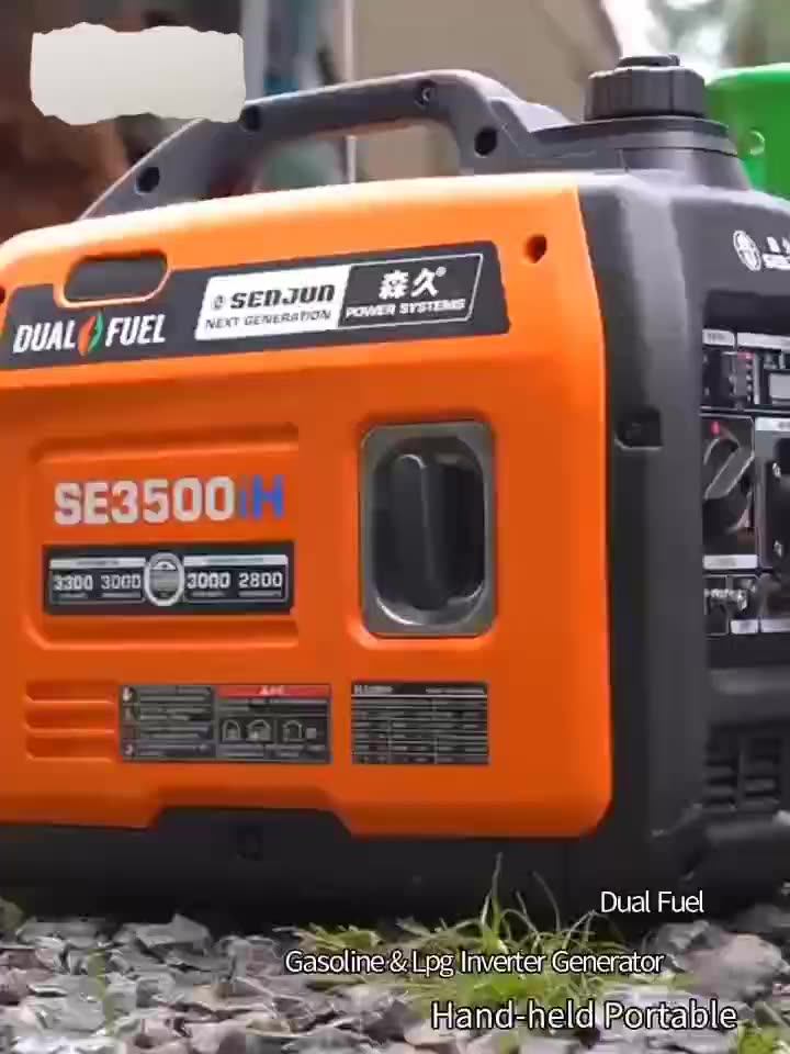 Pure Sine Wave Gasoline Inverter Generator 5kw Dual Fuel Epa Diesel ...