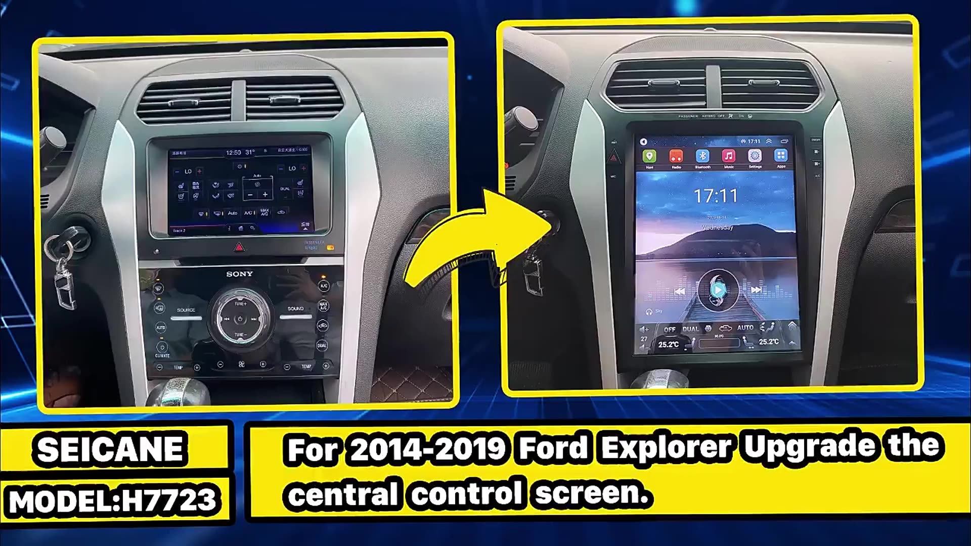 12.1 Inch Hd Touchscreen Tesla Car Stereo Radio Carplay Stereo System ...