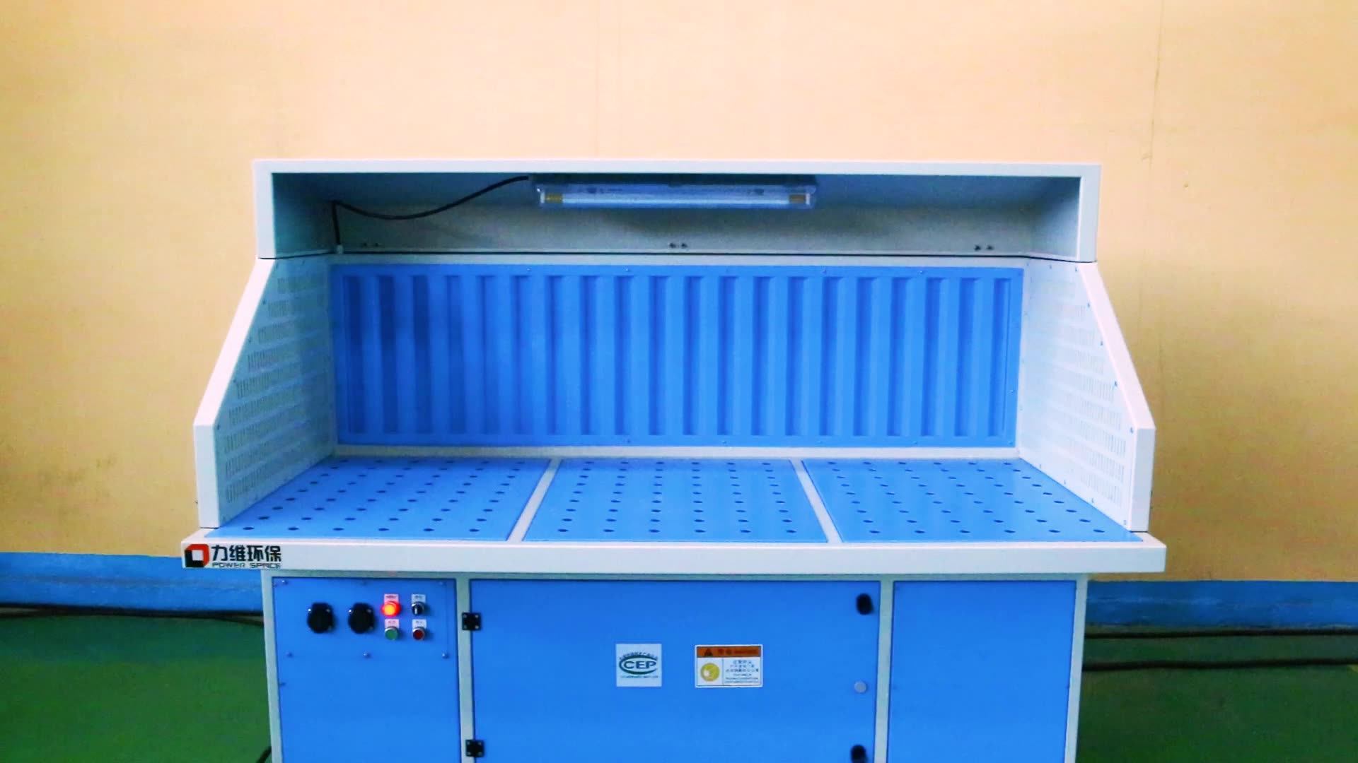 Industrial Downdraft Bench Polishing Machine Dust Collector Work ...