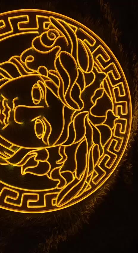 Versace-inspired Custom Led Neon Sign: Flex Neon Decor For Luxury Homes ...