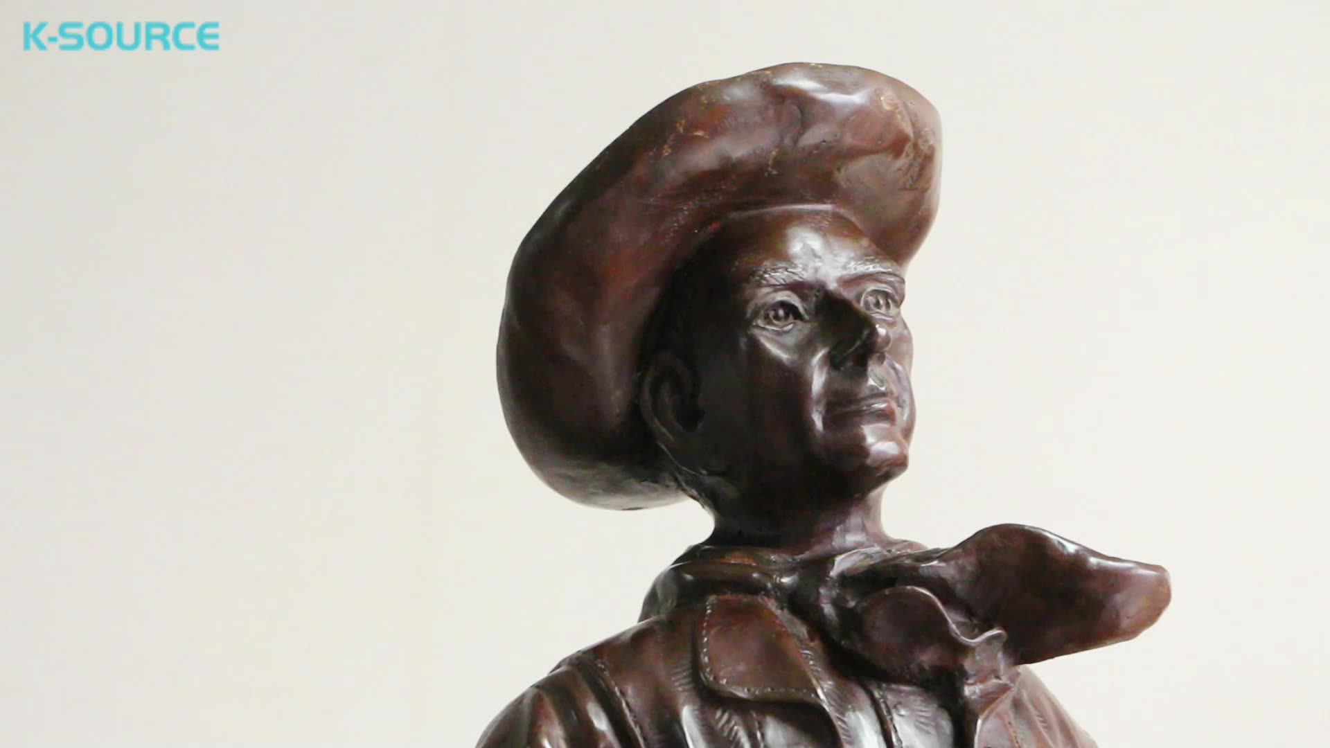 Life Size Statue Of Chief Whitecap And John Neilson Lake Male Bronze ...