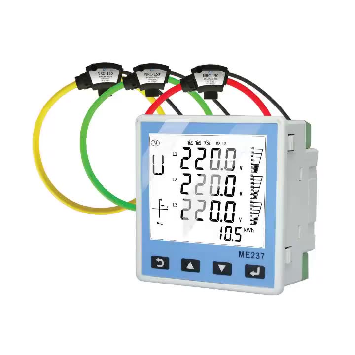 Meter Me237 Lcd Multi Function Digital 8 Digits Lcd Ac Energy Power ...