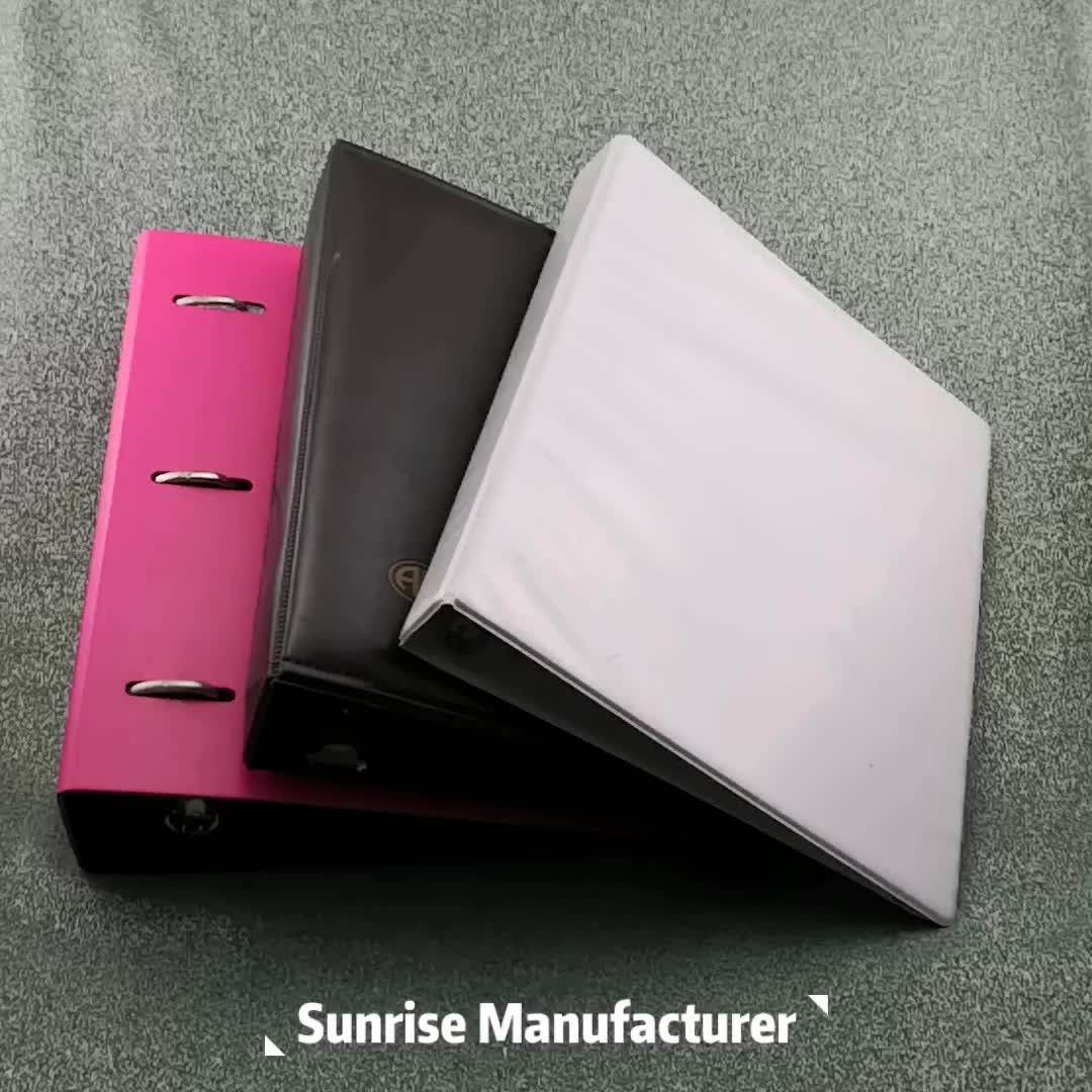 Office A3 Ring Binder Thin Leather 4-holes Ring Binder - Buy A3 Ring ...