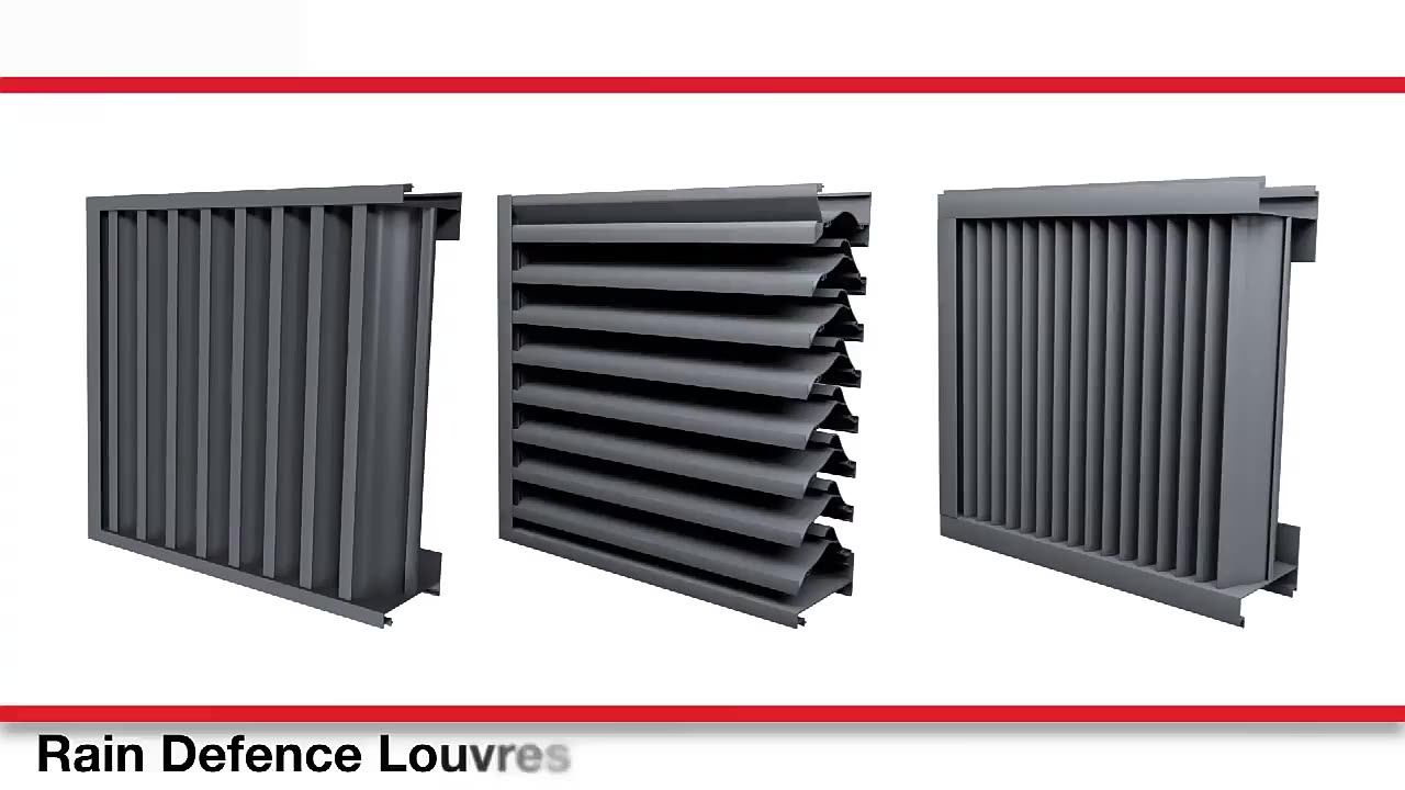 Environmental Friendly Sun Louver Motorized Aluminum Flat Louver For ...