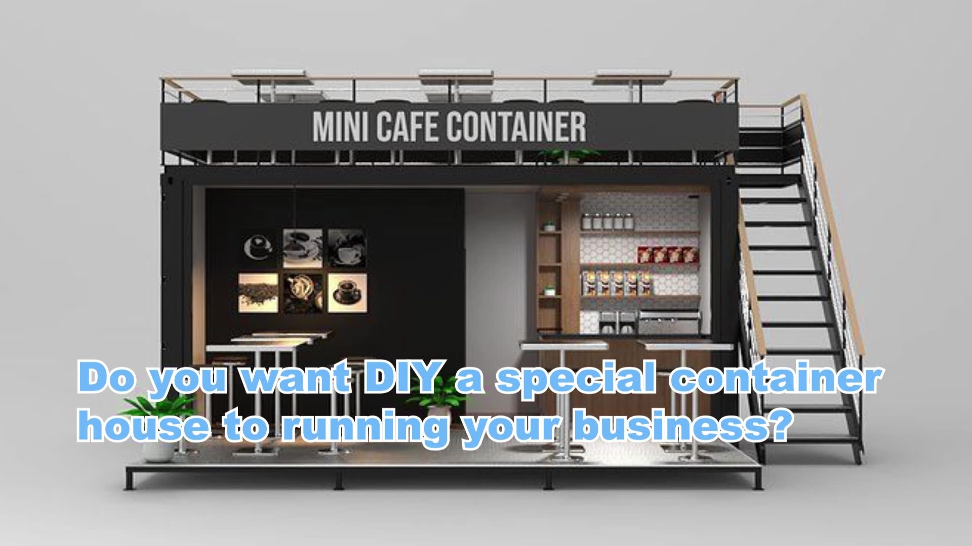 Double-deck Restaurant Kiosk Modified Prefab Modular Coffee Shop ...