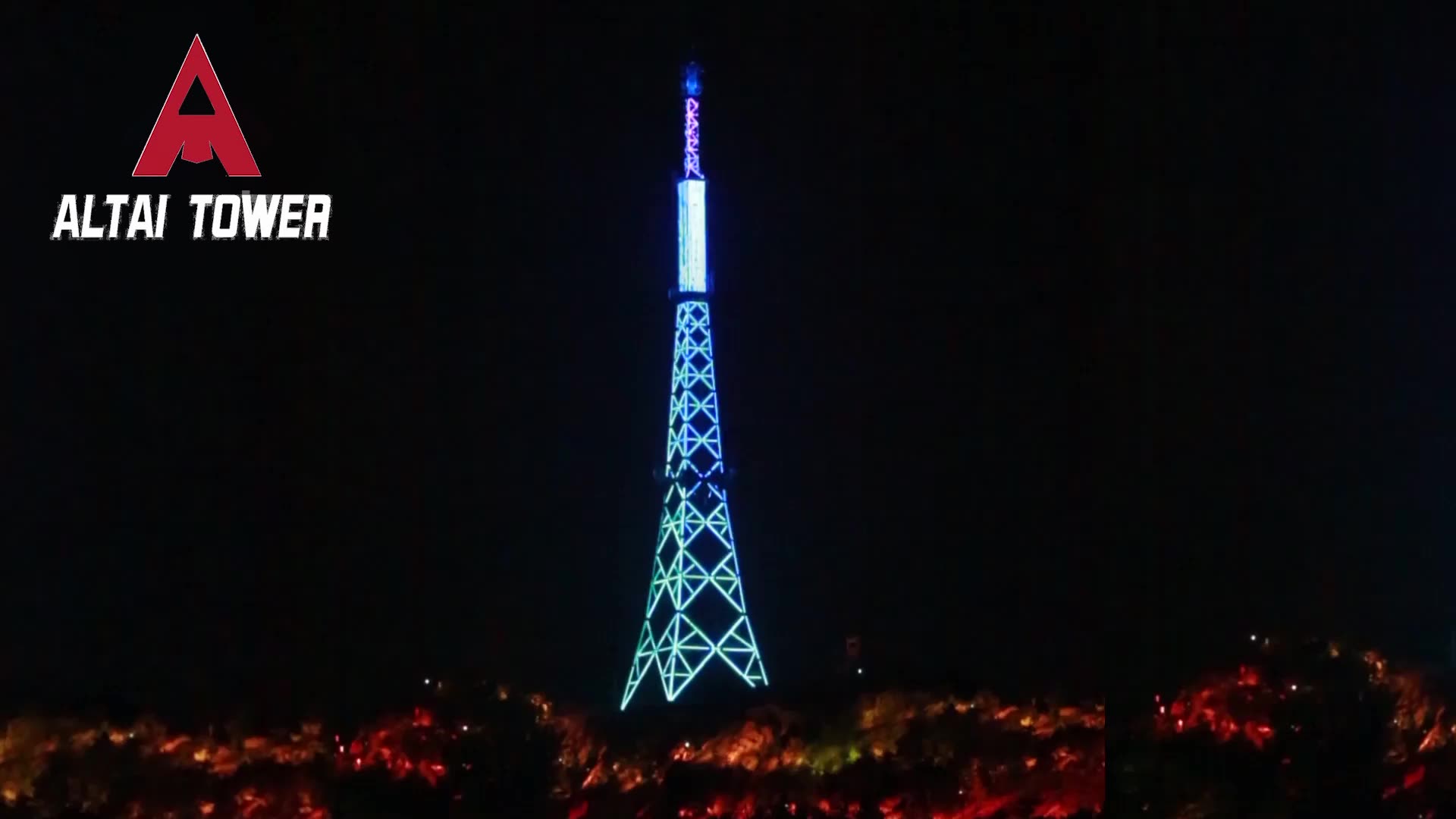 Towers Four Legged Lattice Microwave Communication 20m High 4 Leg Angle ...