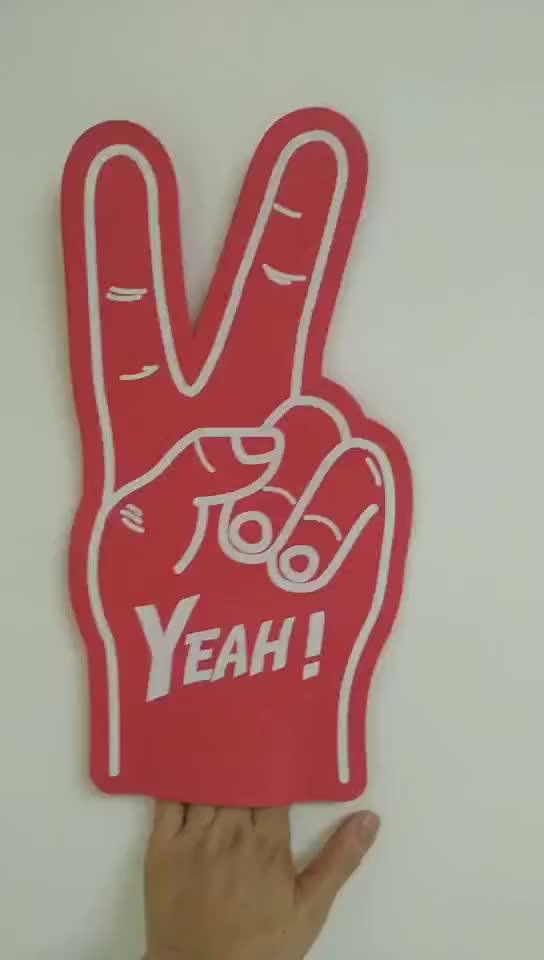Oem Custom Sports Fans Big Eva Foam Finger Cheer Foam Hand Bar ...