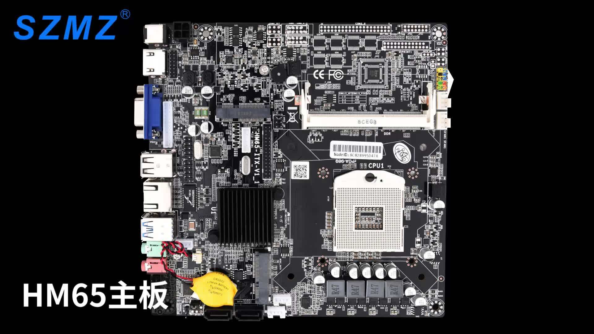 Intel Hm65 Chipset Gaming Motherboard With Pga 989 Socket,Mini Mother ...