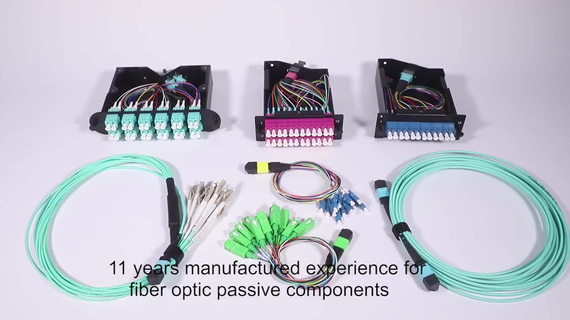 Sm Om3 Om4 12 24 36 Cores Fiber Optic Mtp Mpo Cassette - Buy Mpo Mtp ...