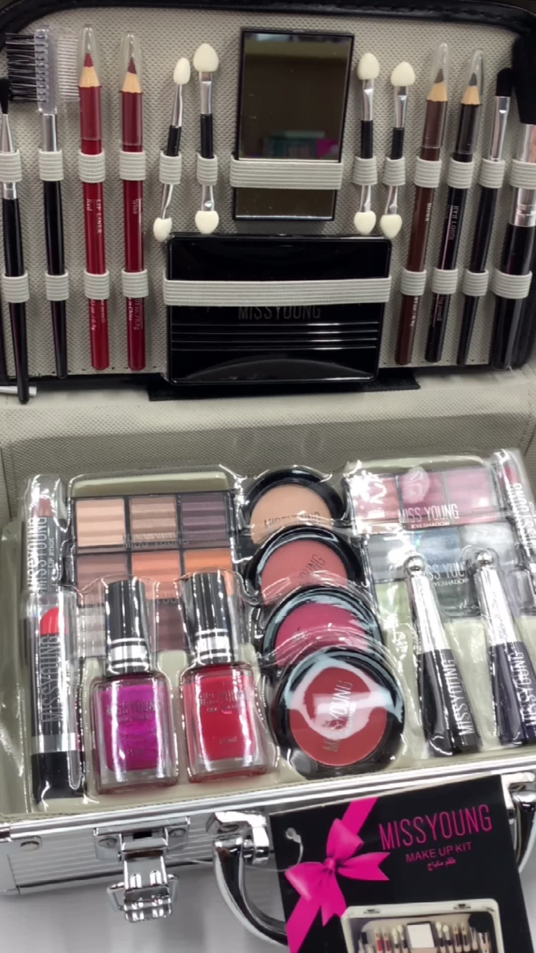 1157a Professional Ladies Organic Korean Gift Vanity Makeup Kit Full ...