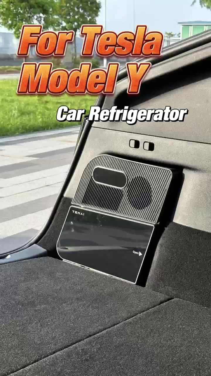 Car Accessories 2024 Tesla Model Y Trunk Car Fridge Cooler Refrigerator ...