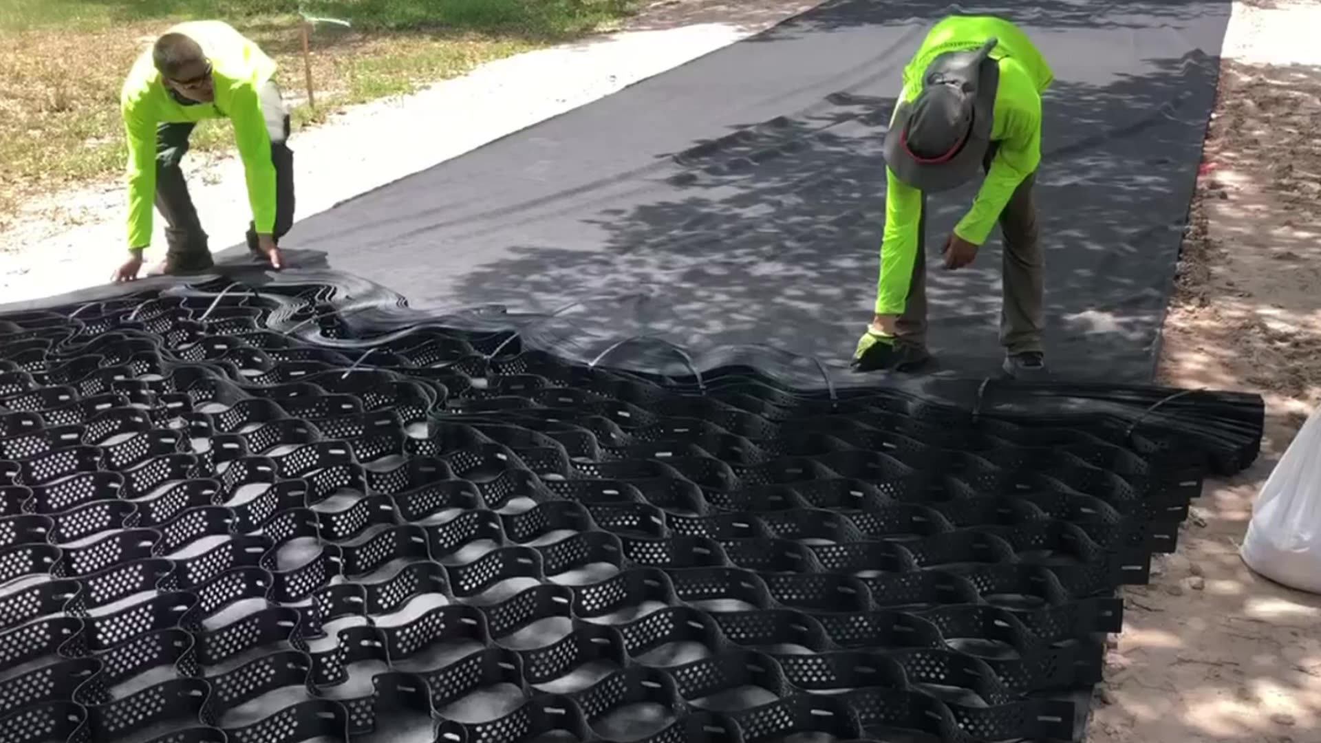 Hdpe Geocell Cellular Confinement System Retaining Wall Grid Geocell ...