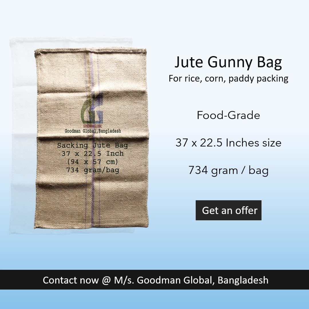 Jute Gunny Bag For Rice Corn Paddy 94x57 Cm 734g Food-grade Empty Sacks ...