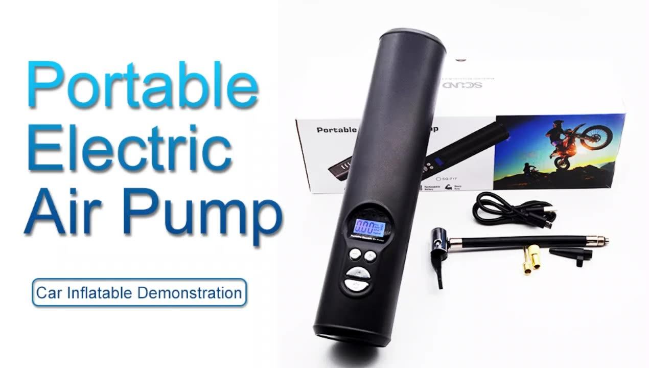 Ce/rohs Electric Pump With Led Light New Mini Wireless Portable Car ...