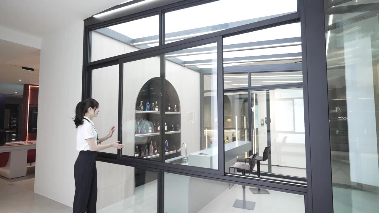 The Most Popular Aluminum Sliding Window Hidden Drainage Double Glass ...