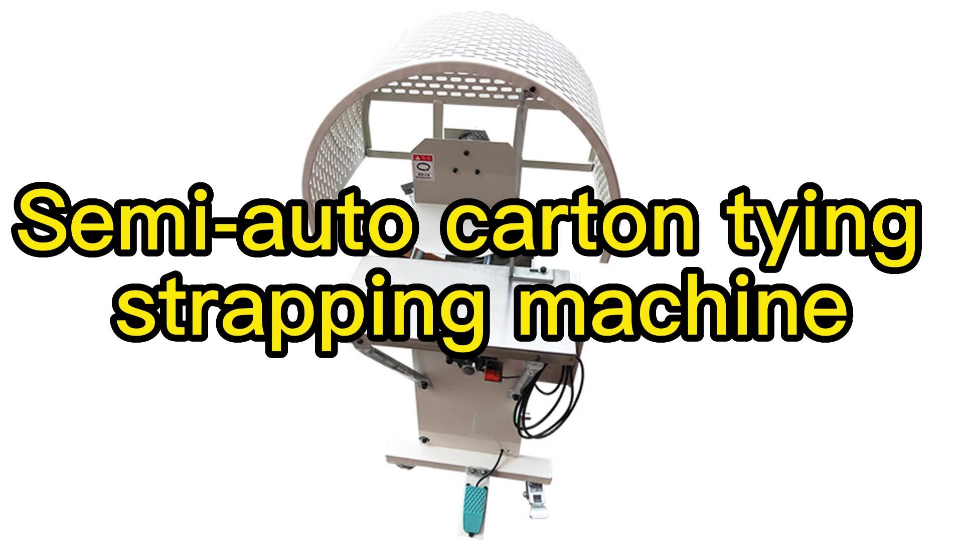 Ce Certification Former Semi-auto Pe Belt Knot Tying Bundling Machine ...