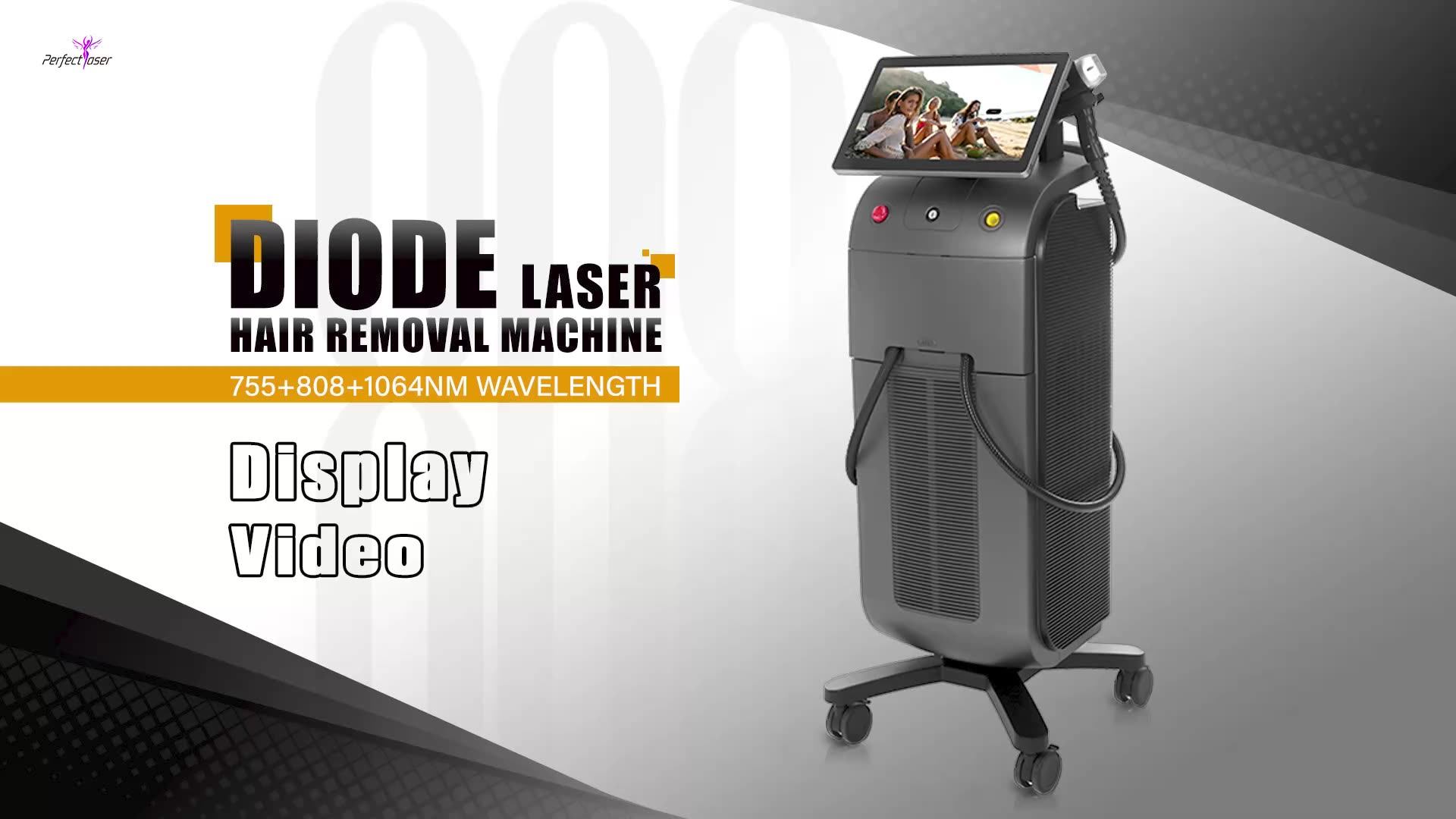 808nm Professional Diode Laser Hair Removal Machine Permanent Hair ...