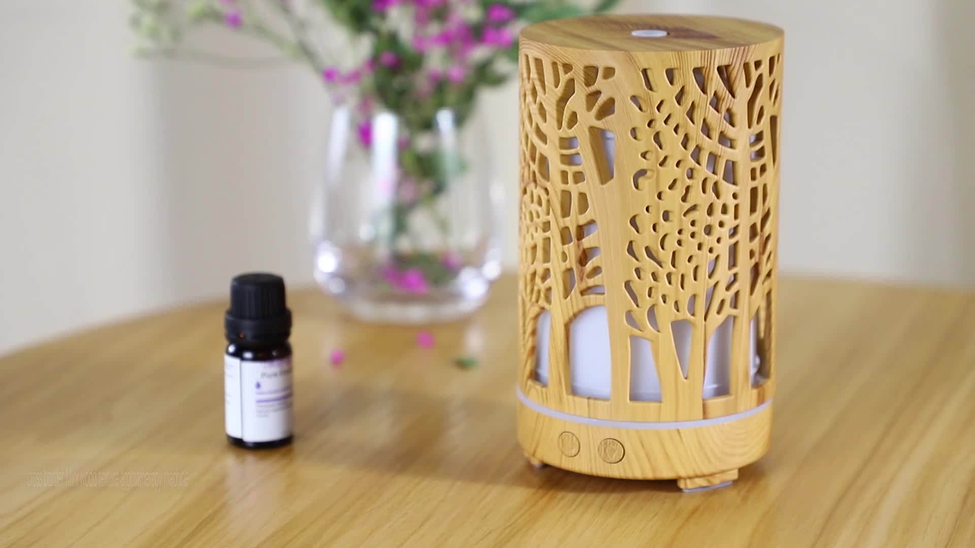 2021 New Wood Grain Diffuser 100ml Wood Grain Base Ultrasonic ...