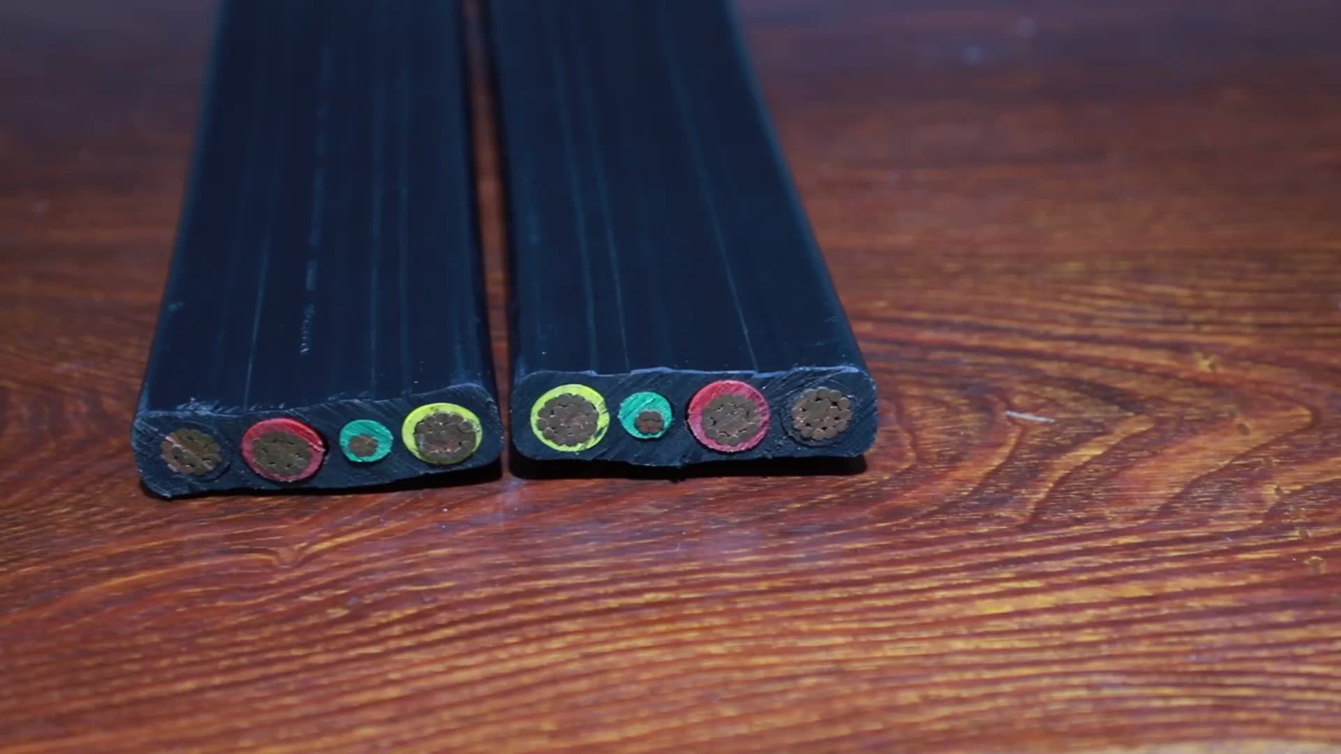 3 Core 4 Core Electric Cable Submersible Flat Pump Cable Deep Well Pump ...