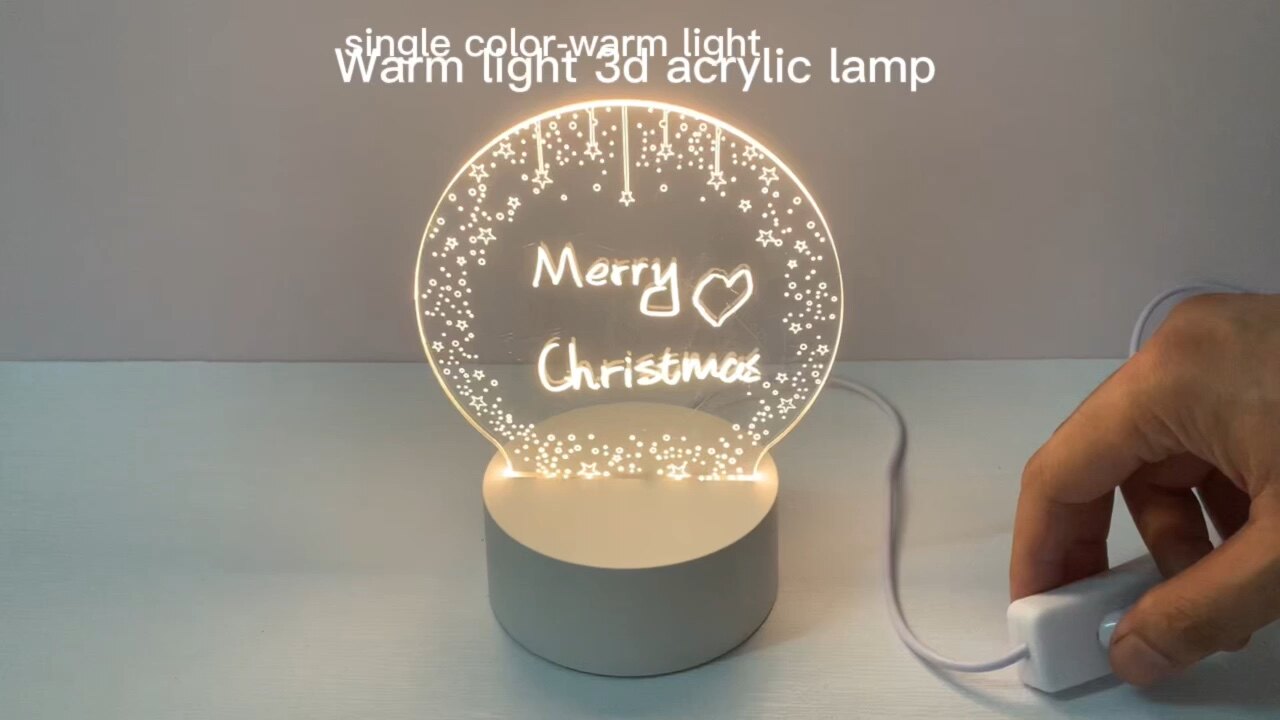 Hot Sale Cute 3d Illusion Diy Night Light Creatives Blank Led Night ...