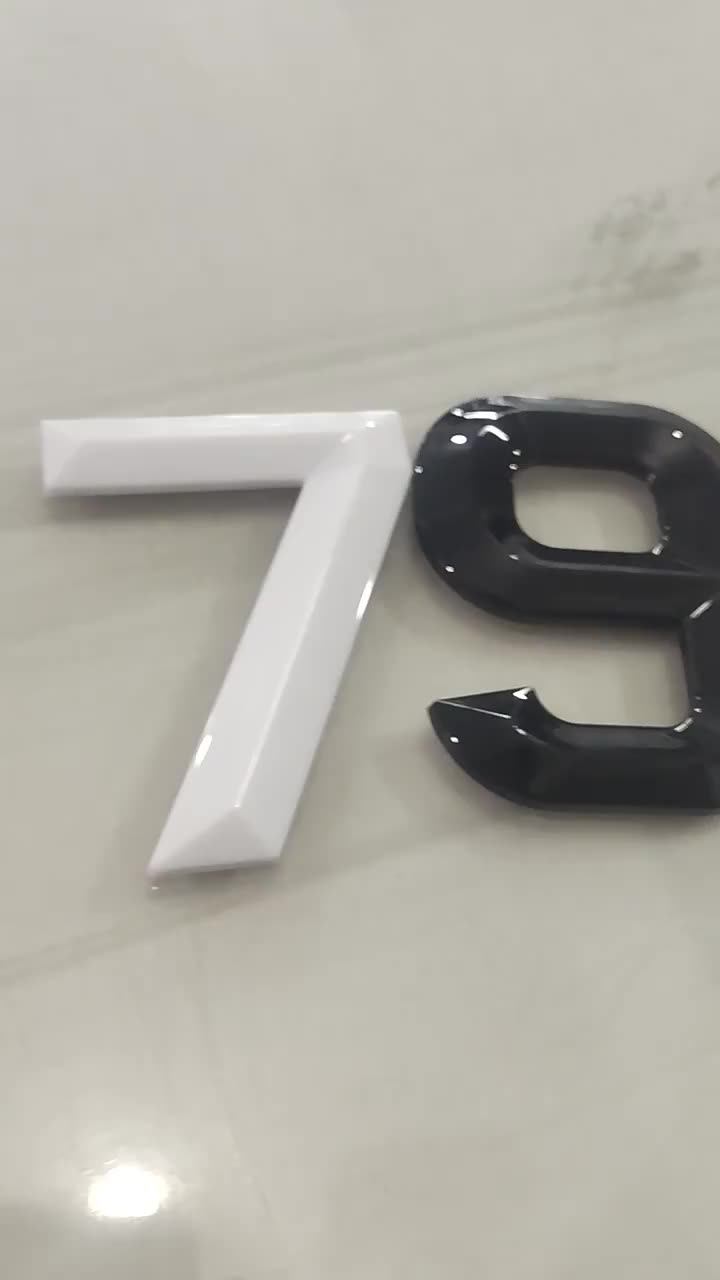 Custom 3d/4d Acrylic Numbers With 3m Adhesive Plastic Acrylic 4d Gel ...