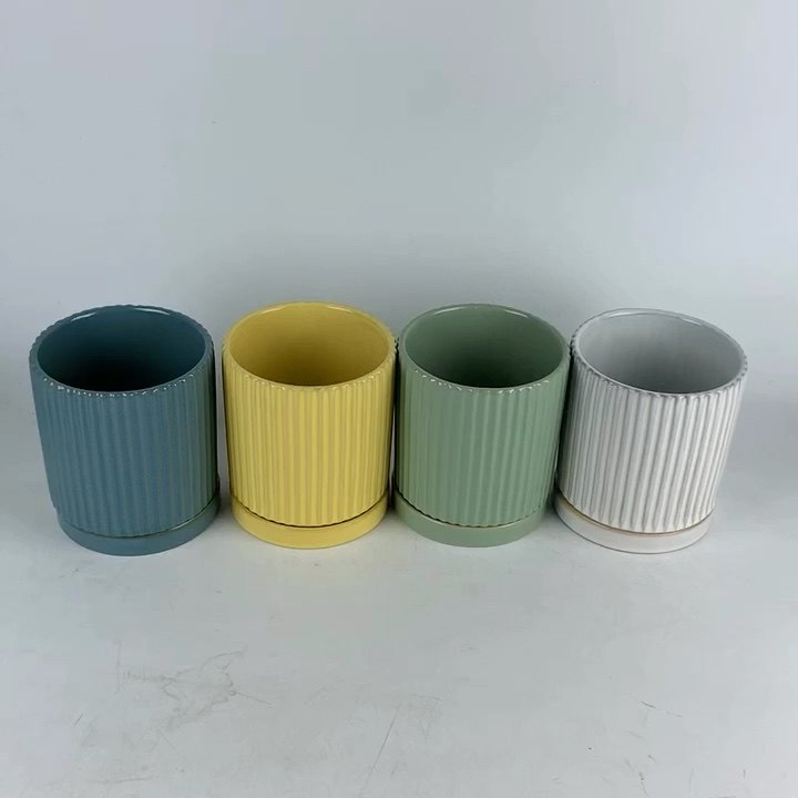 Wholesale 5 Inch Ceramic Planters Indoor Flower Plant Pots Modern ...