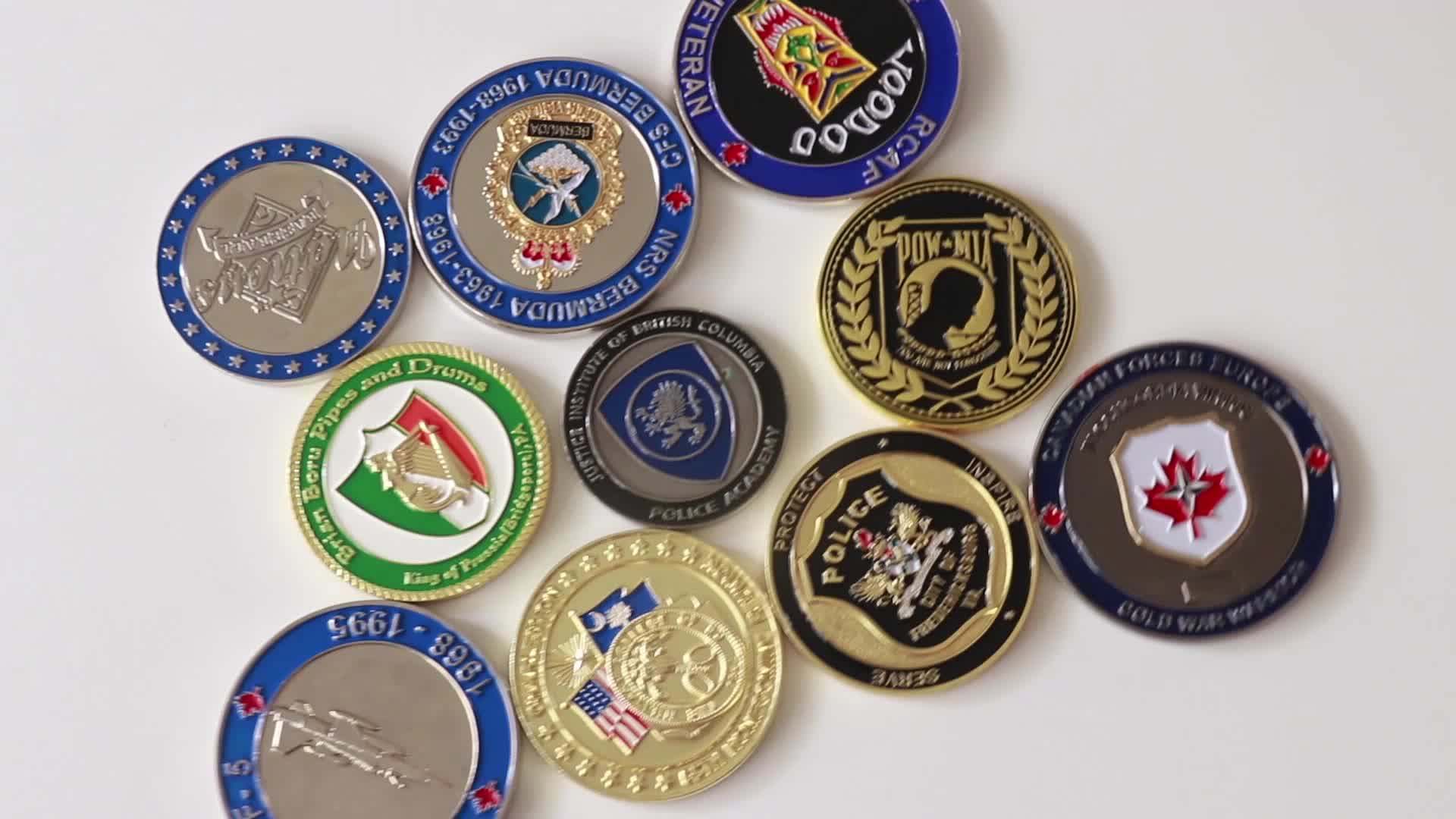 Supply Round Shaped Gold Medal Ribbon Cheap Challenge Coin - Buy Gold ...