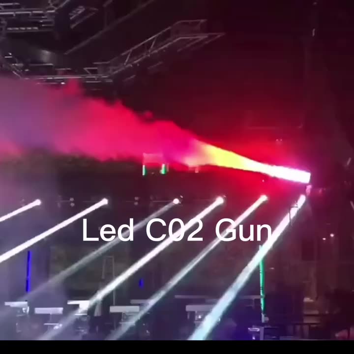 Led Co2 Confett 3in1 Gun 20w Manual Operation 7 Colors Wedding Stage Dj Party Club Manual Fog ...