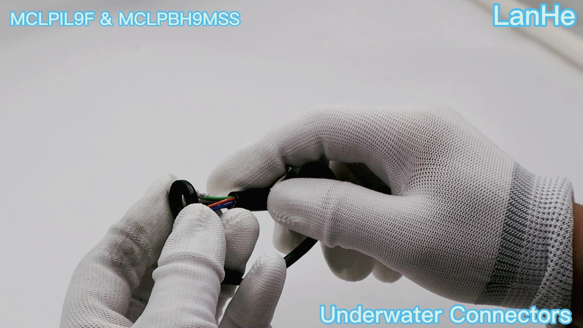 Mclpbh9f Subsea Waterproof Electrical Connectors Rov Bulkhead Socket ...