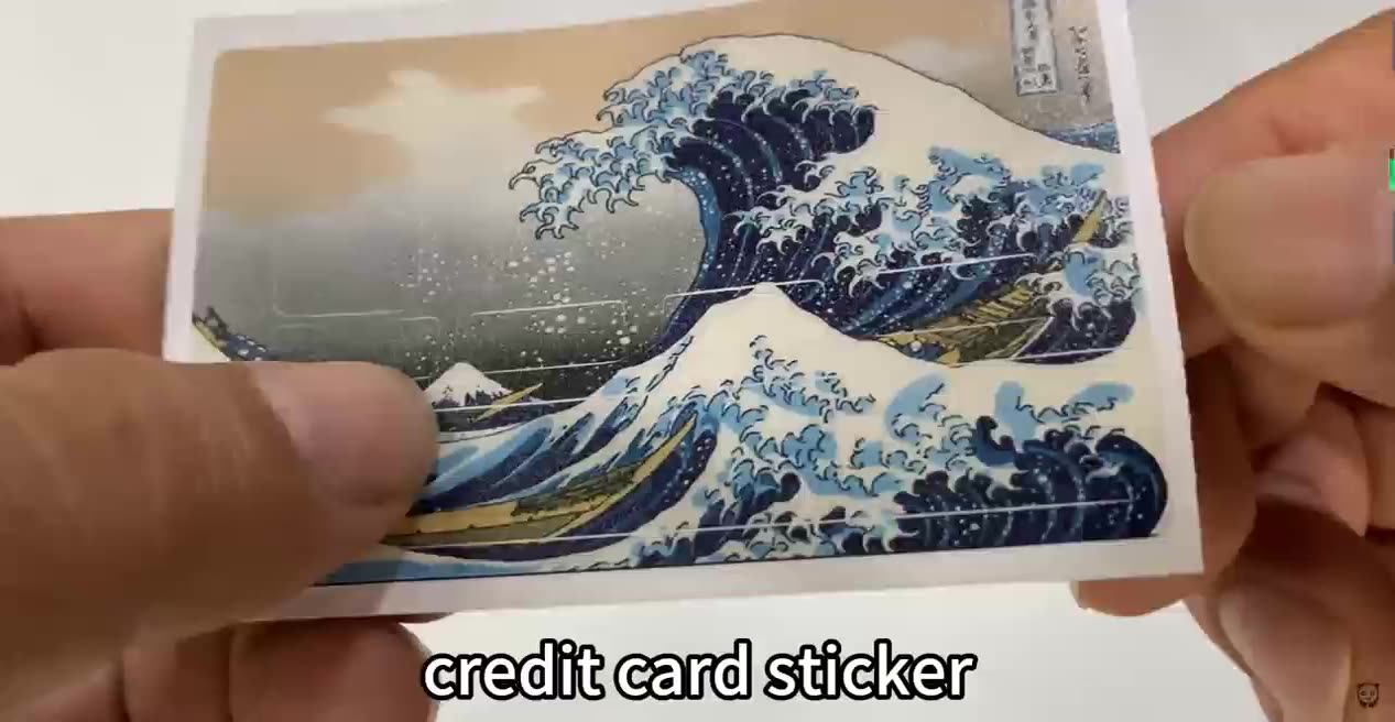 Custom Card Sticker Design Vinyl Sticker Debit Credit Card Skin Logo ...