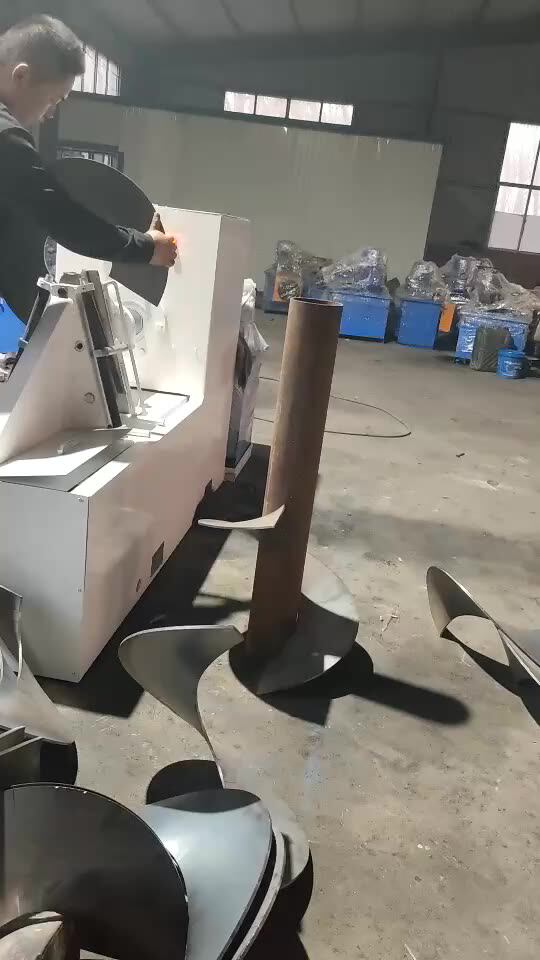 Sectional Helical Spiral Blade Screw Conveyor Flight Bending Hydraulic ...