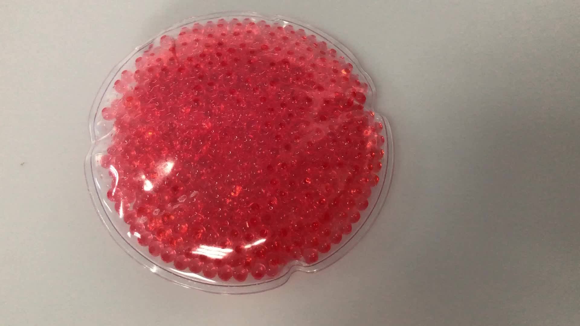 Round Shape Colorful Ice Pack Gel Cooling Pack Portable Gel Beads Pack ...